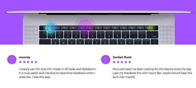 【ユニークなアプリ】MacBook ProのTouch Barにタッチするとトラックパッドの触覚フィードバックを作動させる「Haptic ...